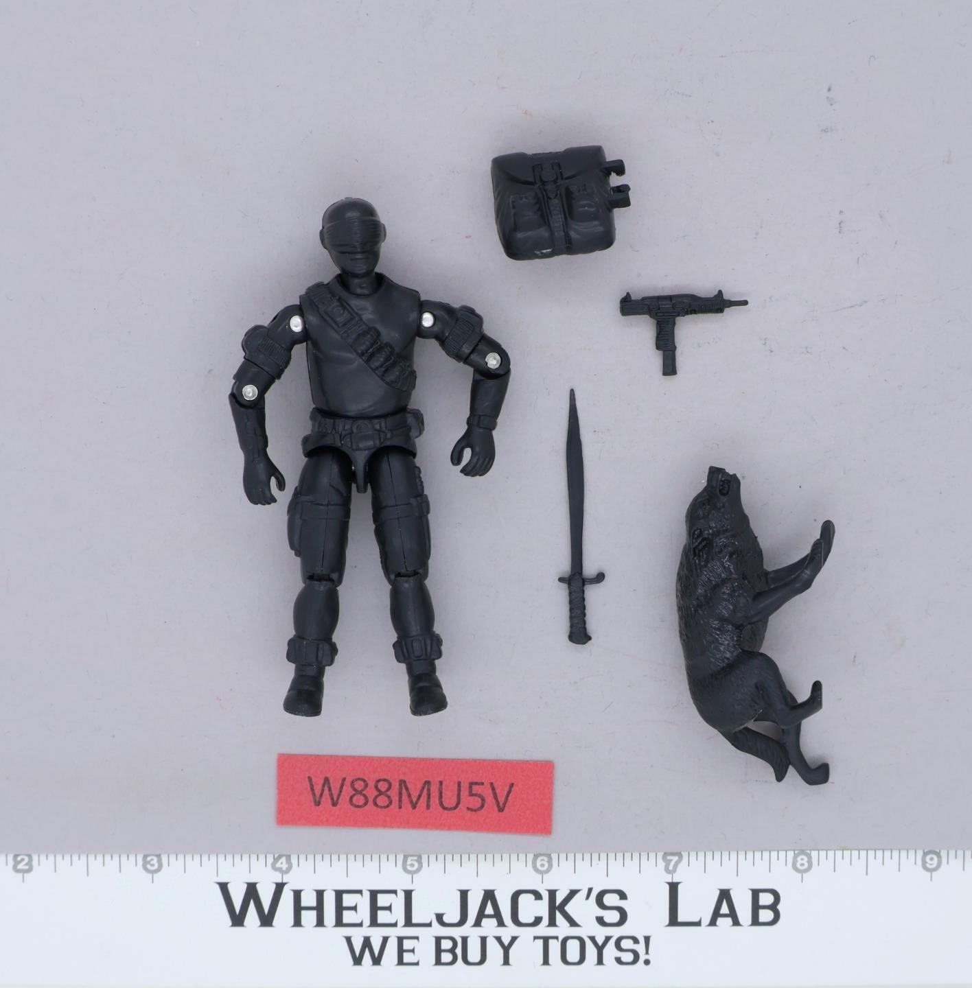 Black Major Snake Eyes Commando Complete G.I. Joe 1986 Hasbro Vintage ...