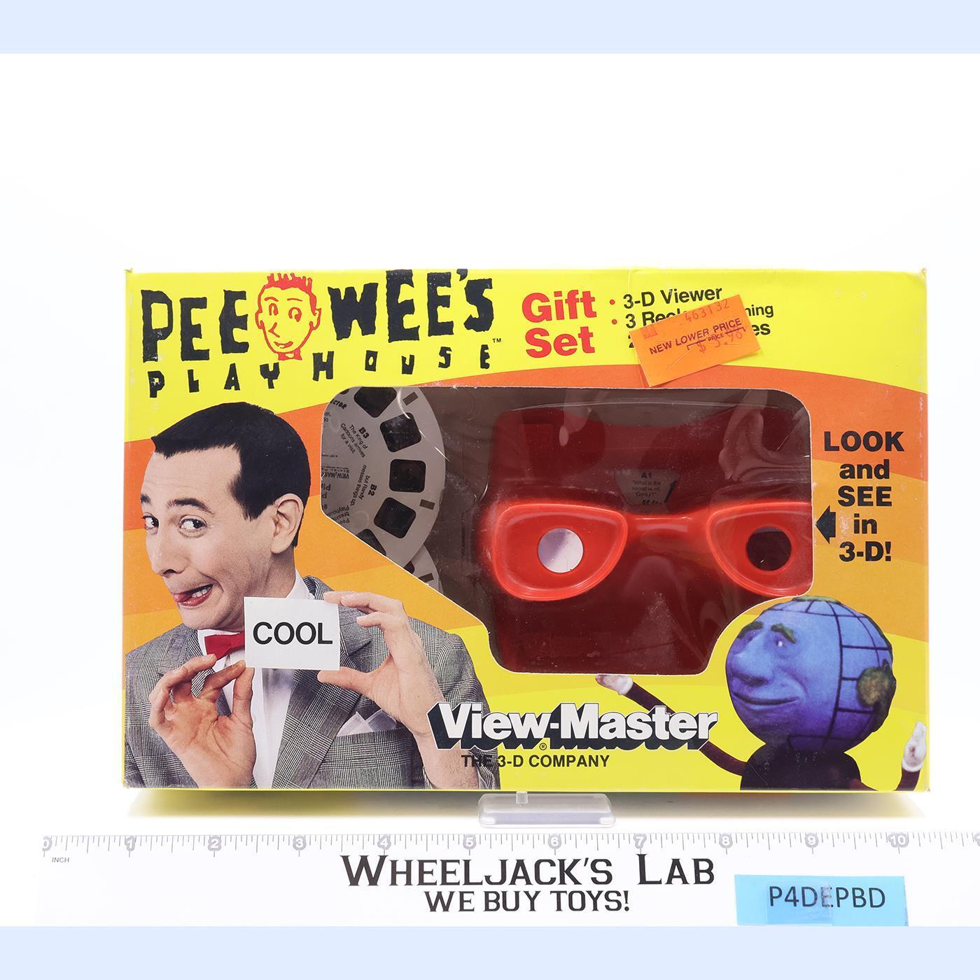 View-Master W/ 3 Reels Pee-Wee's Playhouse 1988 Gift Set NEW SEALED ...