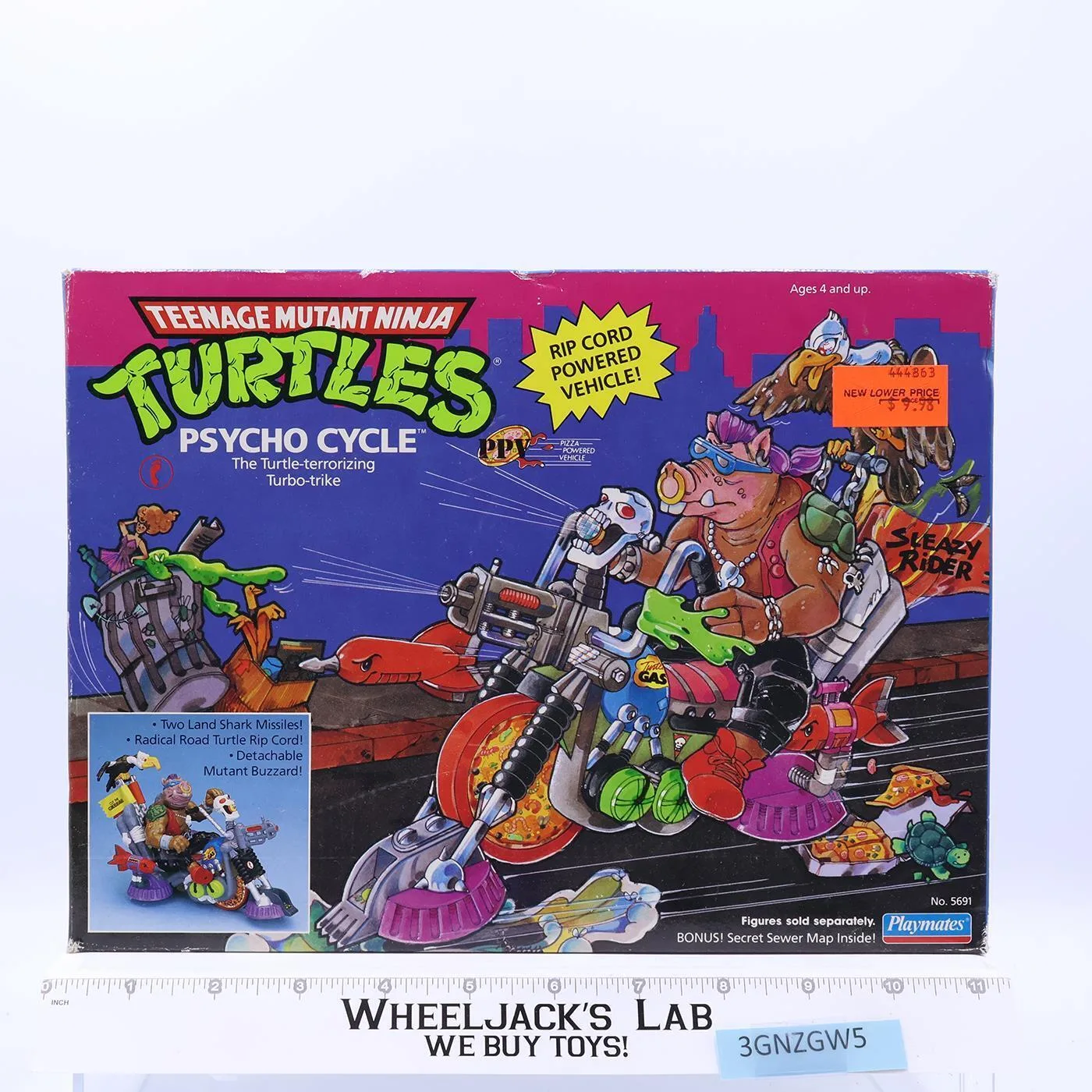 Psycho Cycle Teenage Mutant Ninja Turtle TMNT 1988 Playmates MISB NEW ...