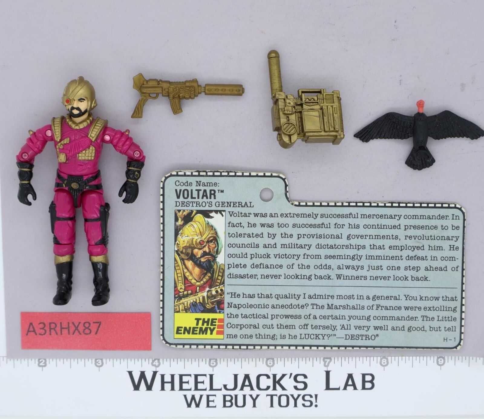 Voltar V1 100% Complete G.I. Joe 1988 Hasbro Vintage Action Figure ...