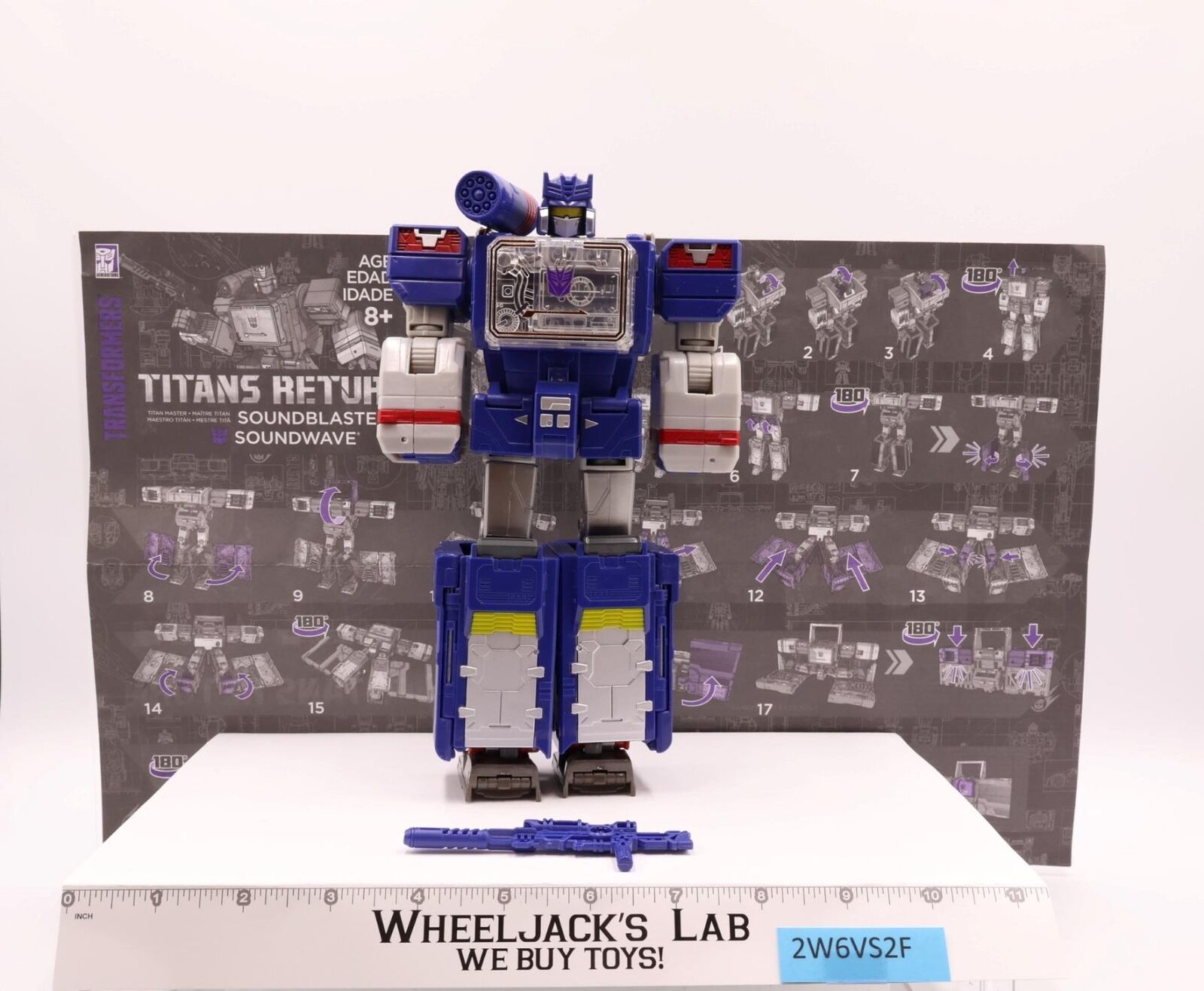 Soundwave 100% Complete Transformers Titans Return 2017 Hasbro Action ...