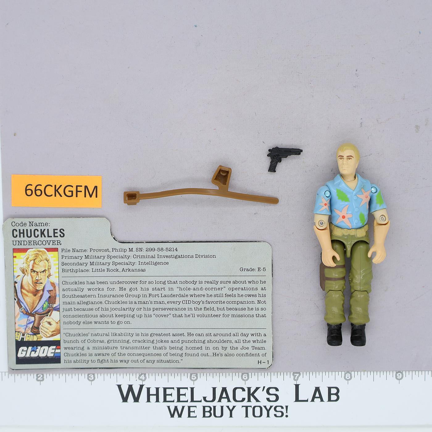 Chuckles V1 100% Complete G.I. Joe 1987 Hasbro Vintage Action Figure ...