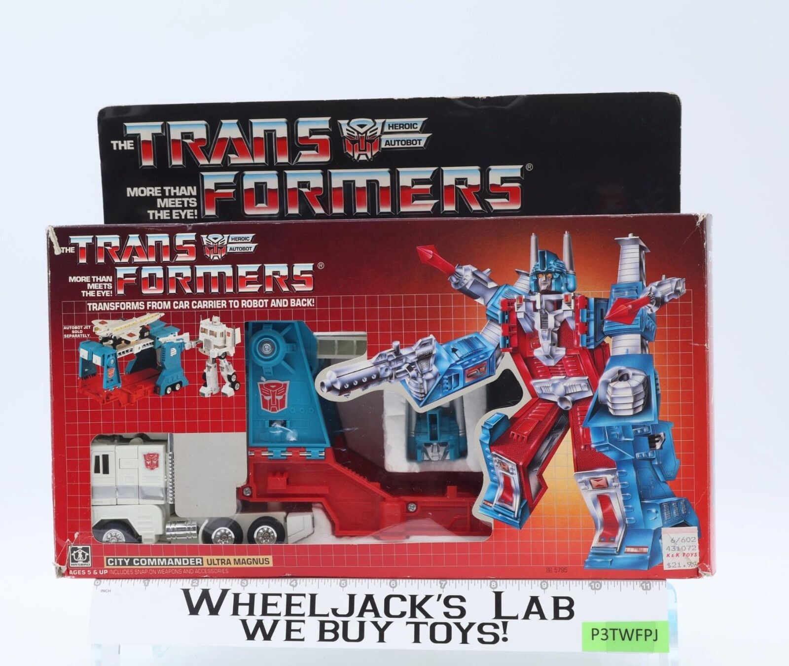 Ultra Magnus 100% Complete W/ BOX & INSERT Vintage G1 Transformers ...