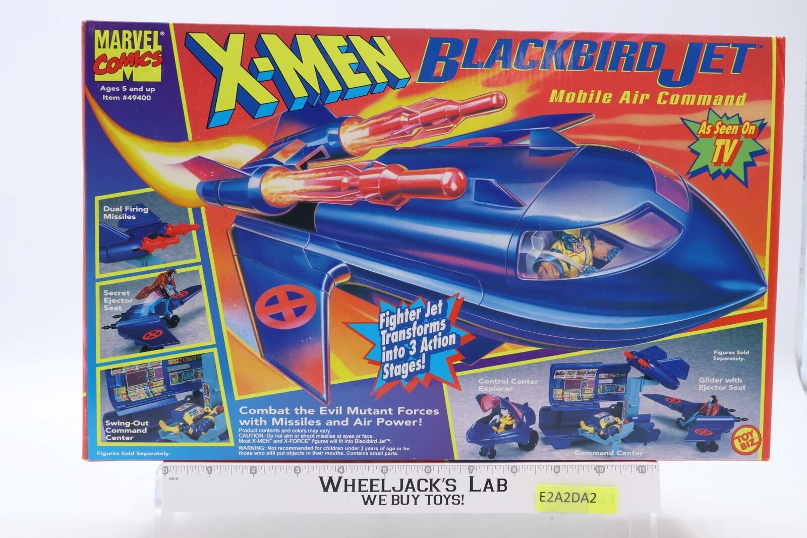 Blackbird Jet Mobile Air Command X-Men Marvel 1994 Toy Biz Vehicle NEW ...