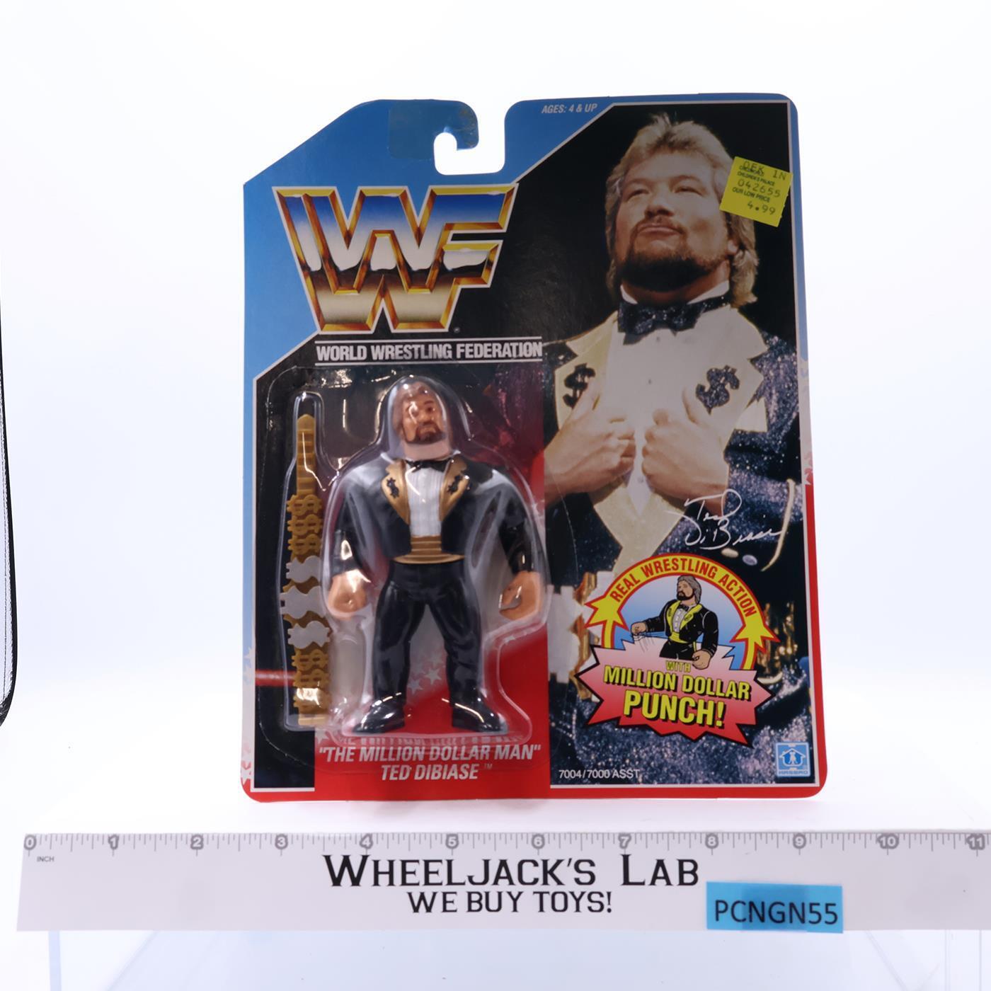 Million Dollar Man Ted Dibiase WWF Wrestling 1990 Hasbro Action Figure MOSC NEW - Wheeljack's Lab
