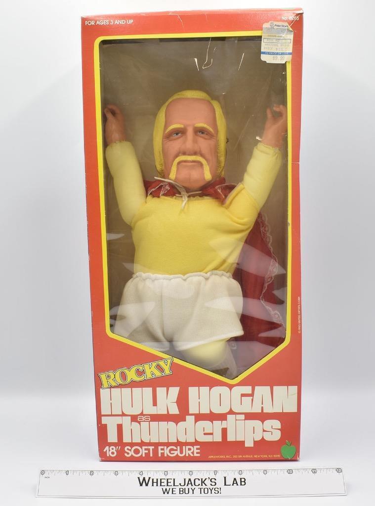 Rocky Hulk Hogan Thunderlips 18" WWF WWE NEW Wrestling Appleworks ...