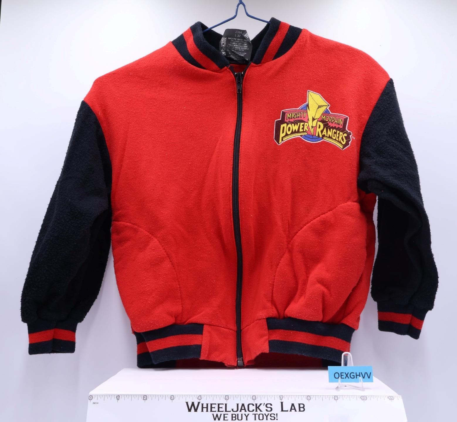 Red & Black Jacket Child M 5-6 Mighty Morphin Power Rangers 1994 Saban ...