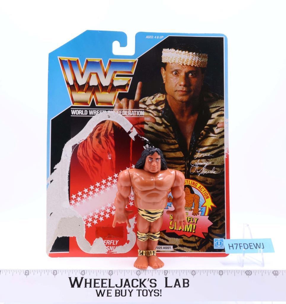 Superfly Jimmy Snuka Complete W/Card WWF Wrestling 1990 Hasbro Action ...