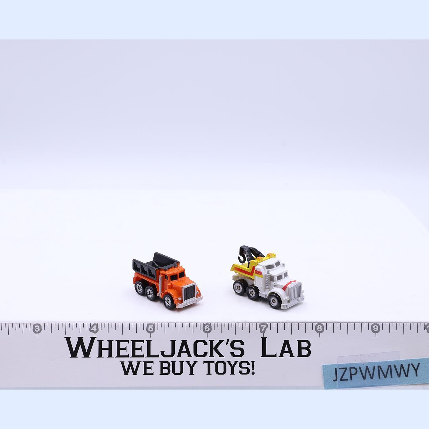 Lot of 2 (Wrecker and Dump Truck) 1988-89 Vintage Galoob Micro Machines ...