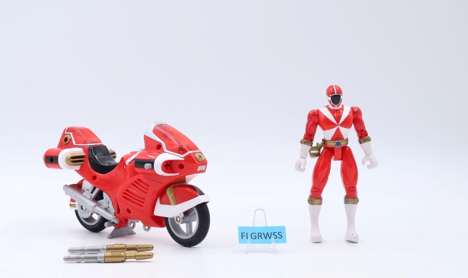 Red Lightspeed Cycle Power Rangers Rescue 1999 Bandai #4421 Action ...