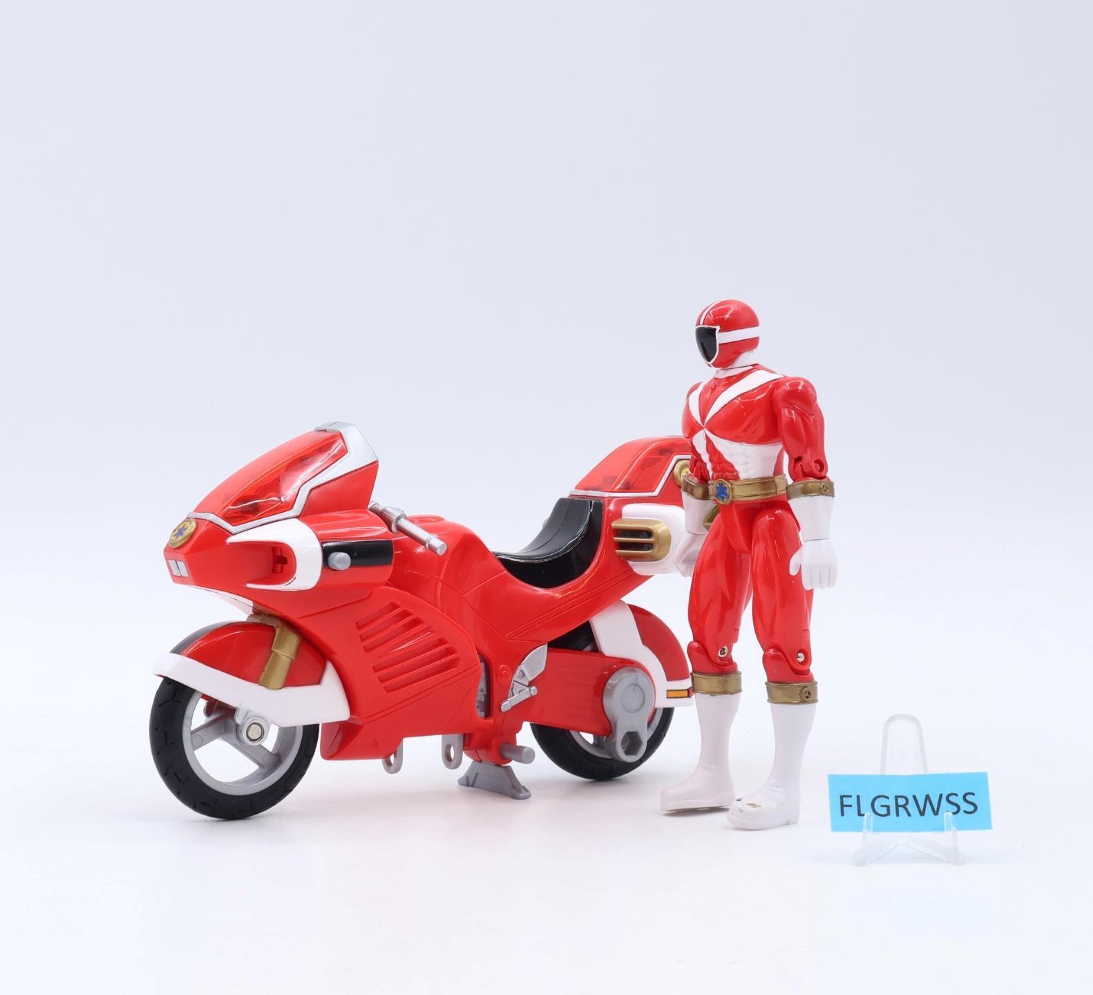 Red Lightspeed Cycle Power Rangers Rescue 1999 Bandai #4421 Action ...