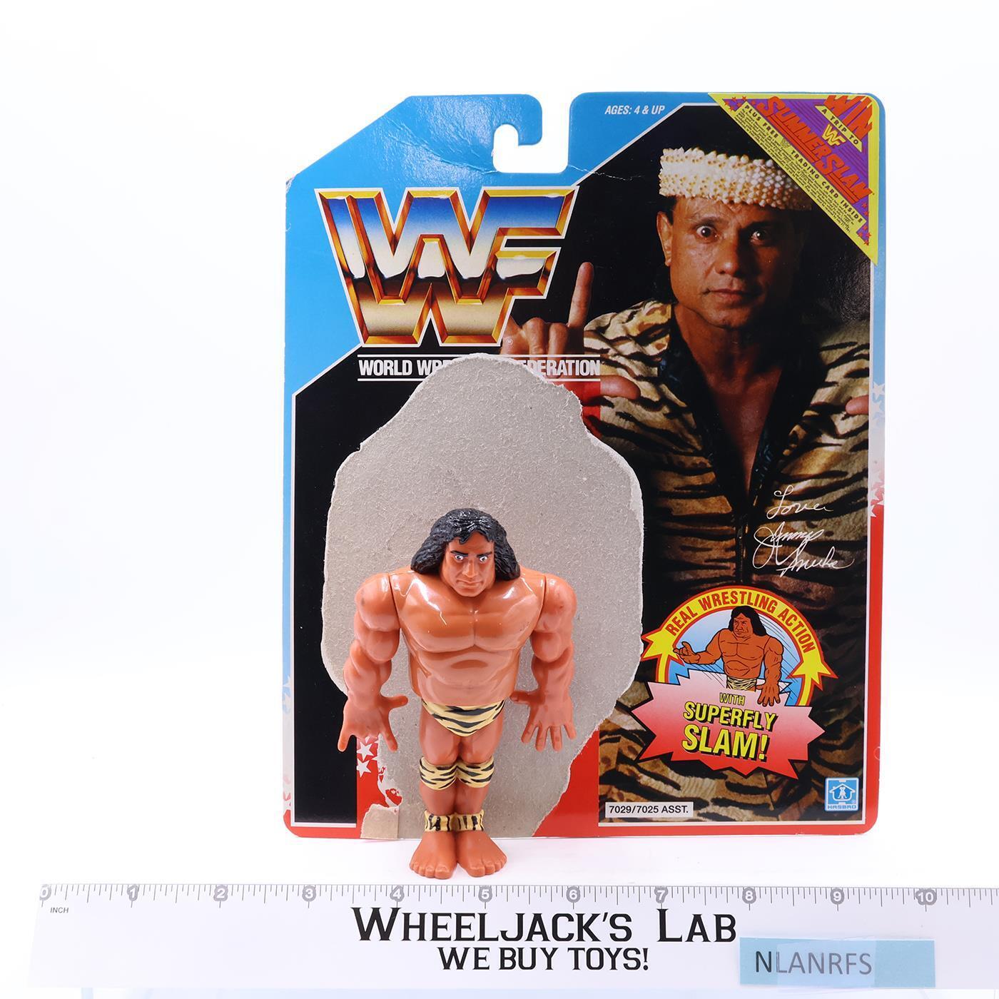 Superfly Jimmy Snuka Complete W/Card WWF Wrestling 1990 Hasbro Action ...