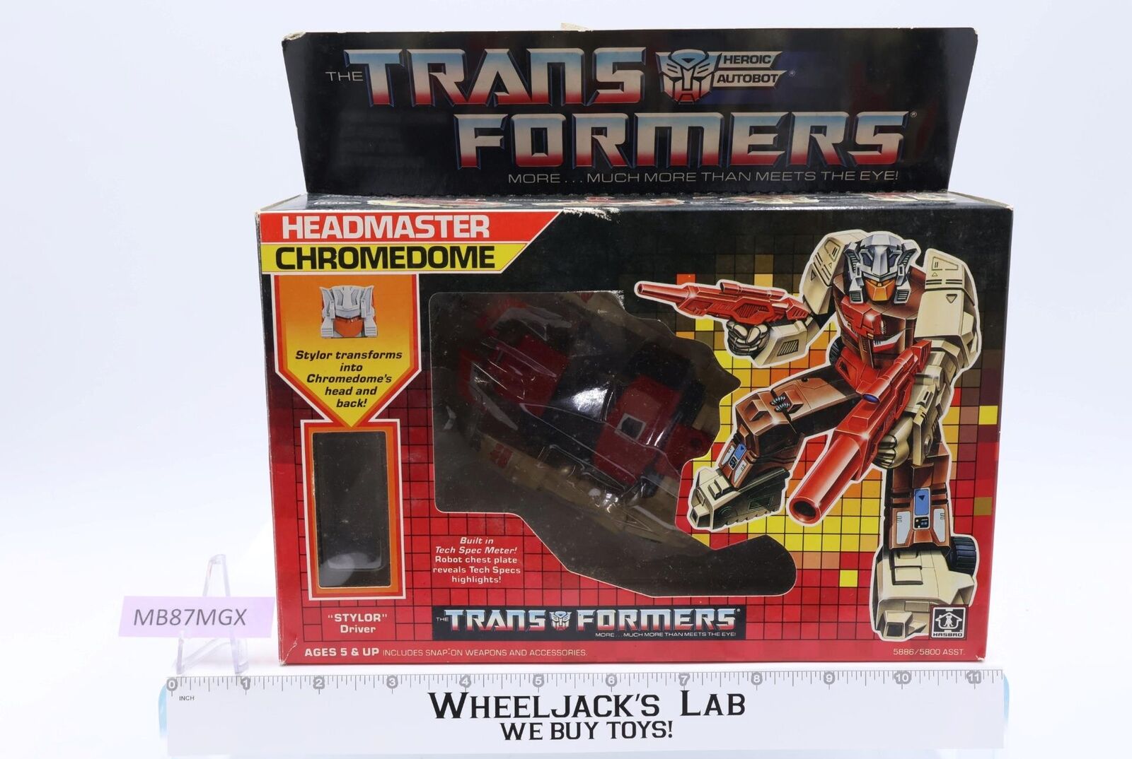 Headmaster Chromedome 100% Complete W/BOX & INSERT 1987G1 Transformers ...