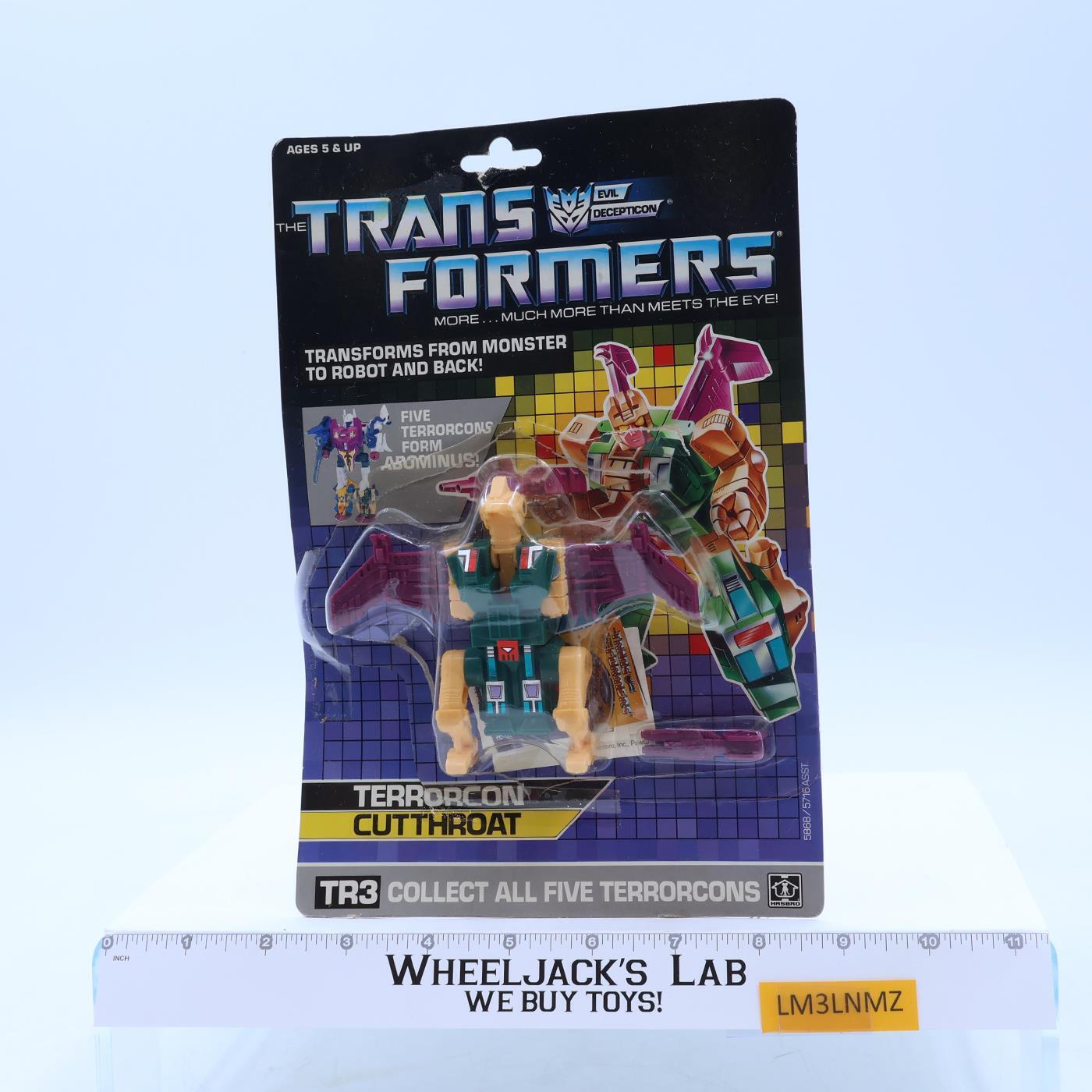 Cutthroat 100% Complete W/CARDBACK & BUBBLE 1987 G1 Transformers Action ...