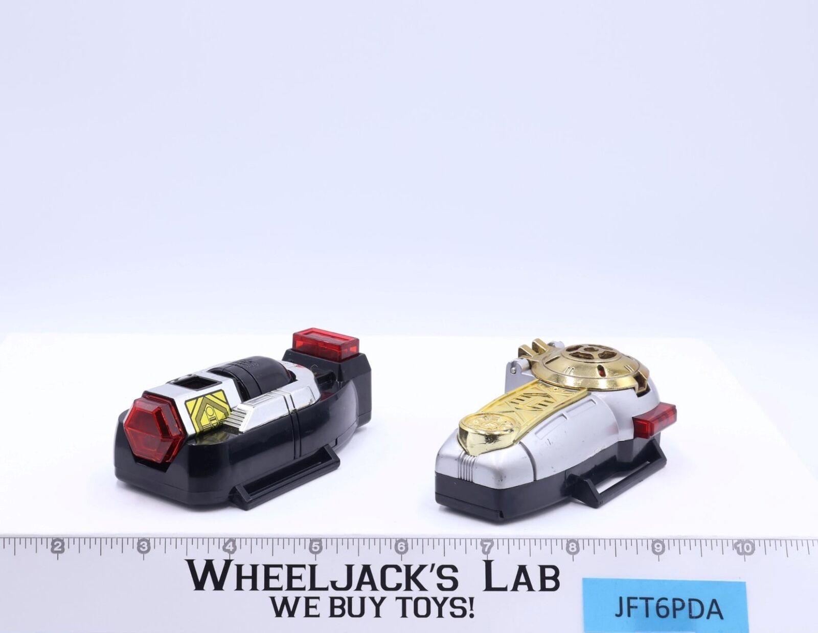 2-pc Set Zeo Zeonizer Morpher Power Rangers 1996 Bandai Silver Black ...