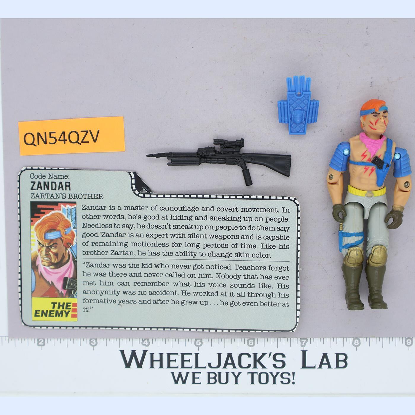 Zandar V1 100% Complete G.I. Joe 1986 Hasbro Vintage Action Figure ...