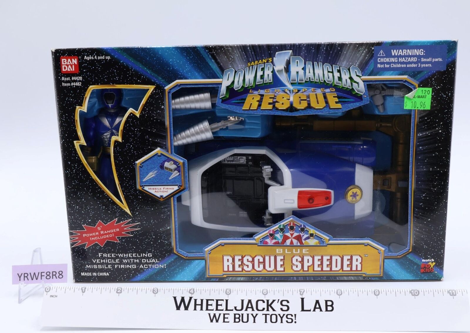 Blue Rescue Speeder Complete Power Rangers Lightspeed Rescue 1999 ...