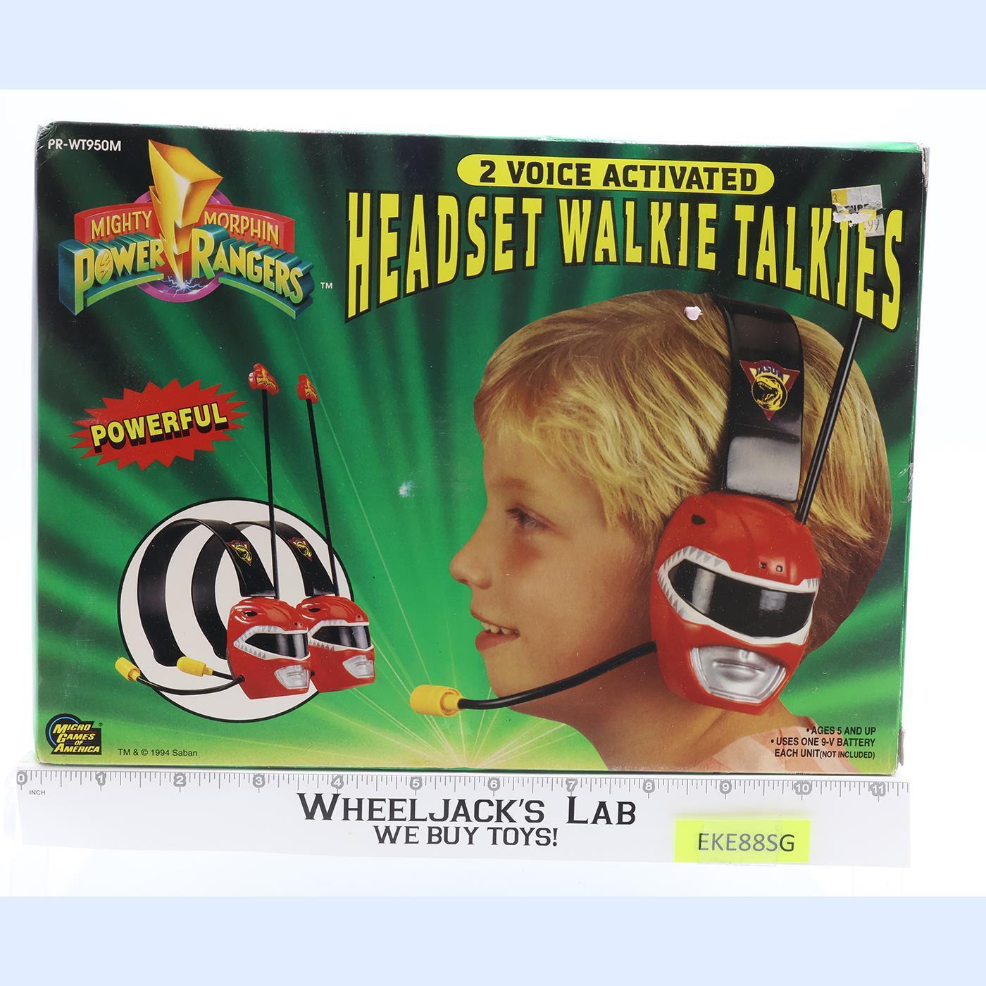 Headset Walkie Talkies Mighty Morphin Power Rangers 1994 Micro Games ...