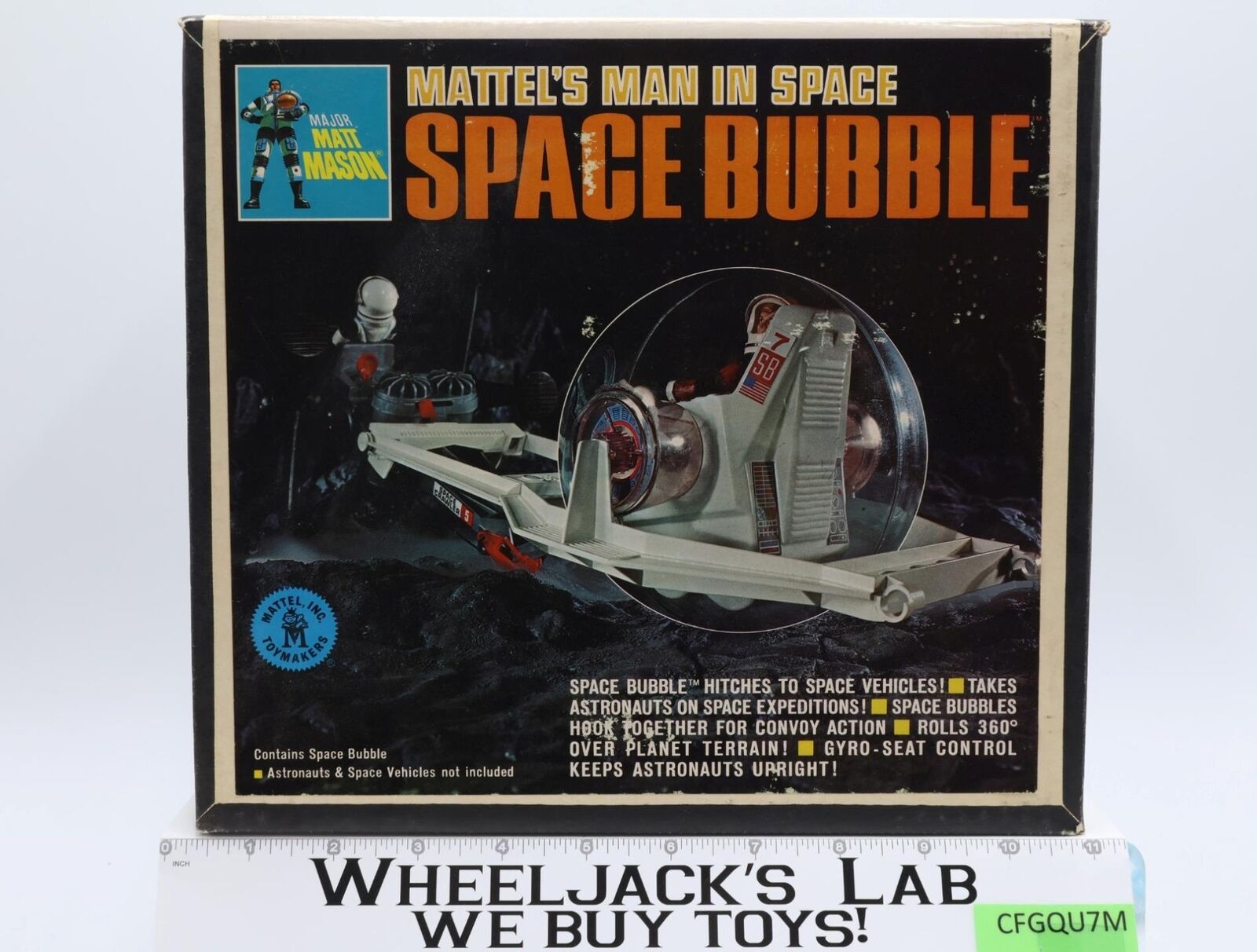 Space Bubble 100% Complete W/ Box Major Matt Mason in Space 1966 Mattel ...