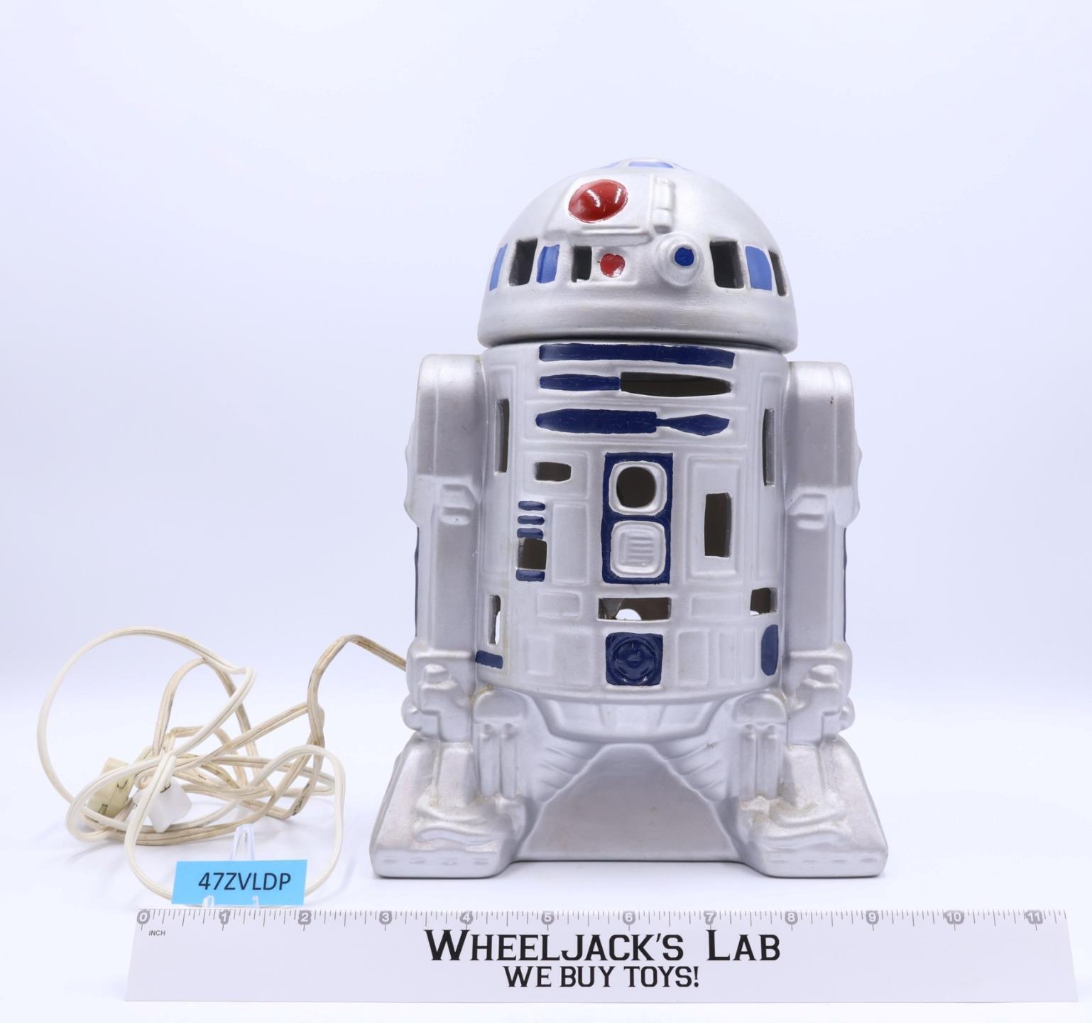 R2-D2 Ceramic Lamp WORKS Vintage 12" - Wheeljack's Lab