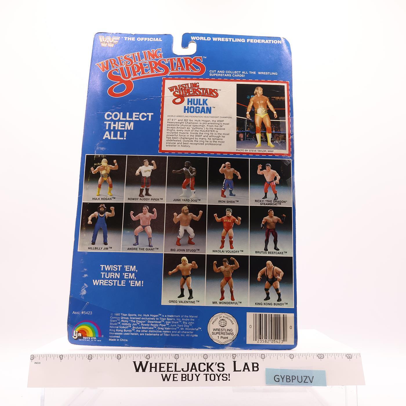 Hulk Hogan Wrestling Superstars WWF 1985 LJN 8" Action Figure NEW MOC ...