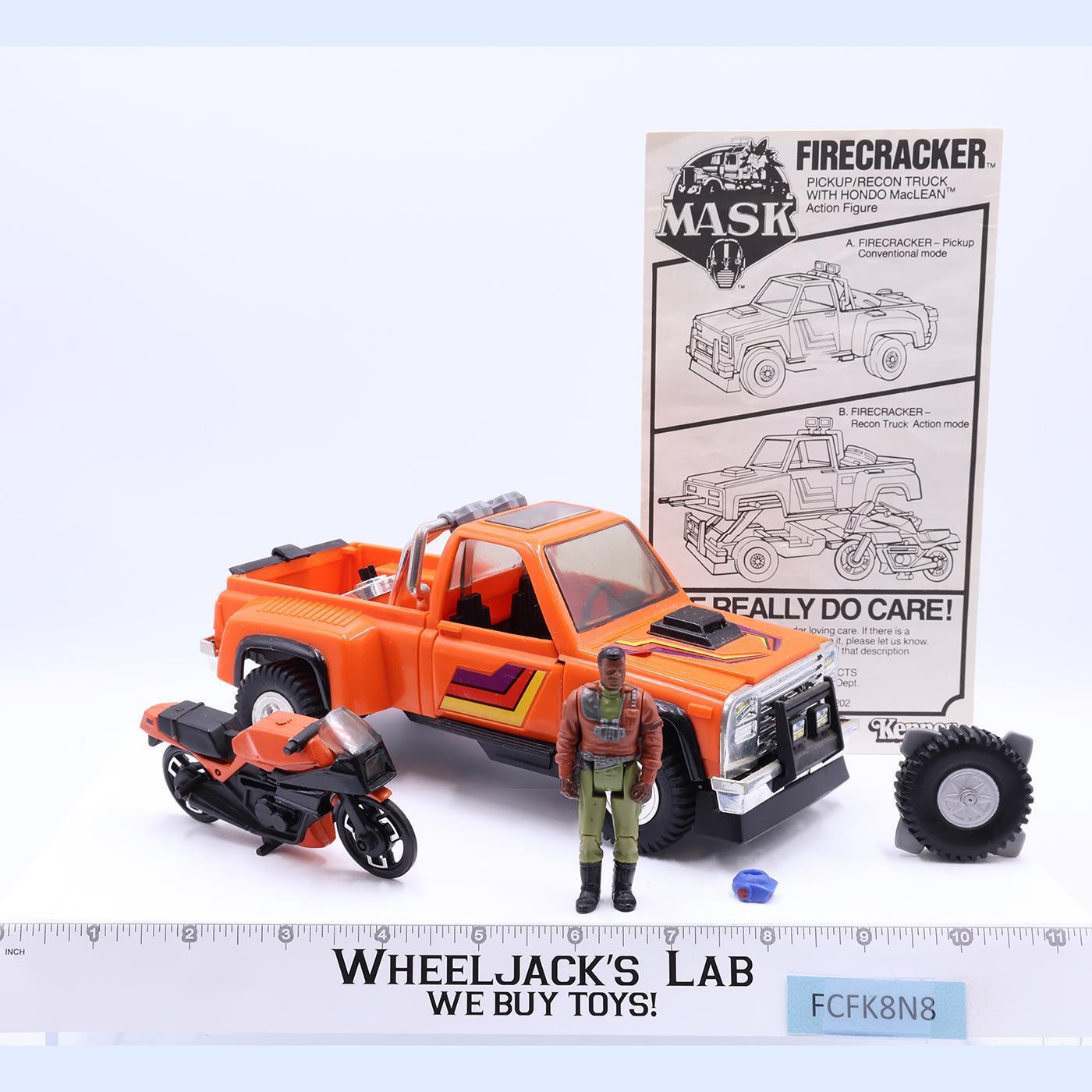 Firecracker W/Hondo MacLean 100% Complete MASK M.A.S.K. 1985 Vintage ...