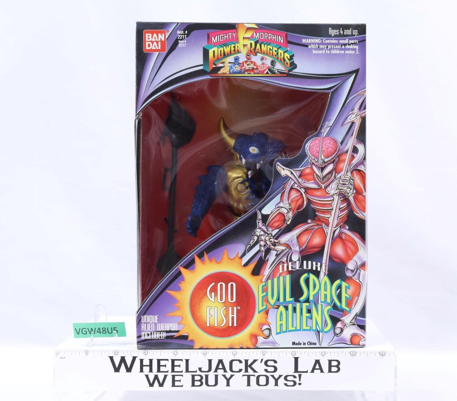 Goo Fish Evil Space Aliens Mighty Morphin Power Rangers 1994 Bandai NEW ...