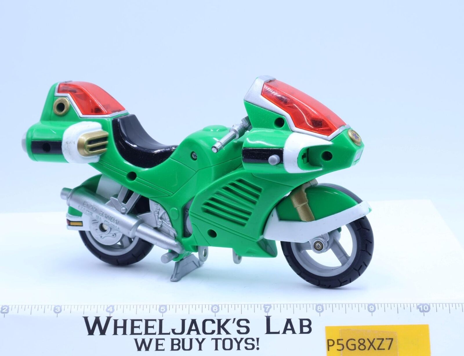 Green Lightspeed Rescue Cycle Bike Power Rangers 1999 Bandai Figure ...