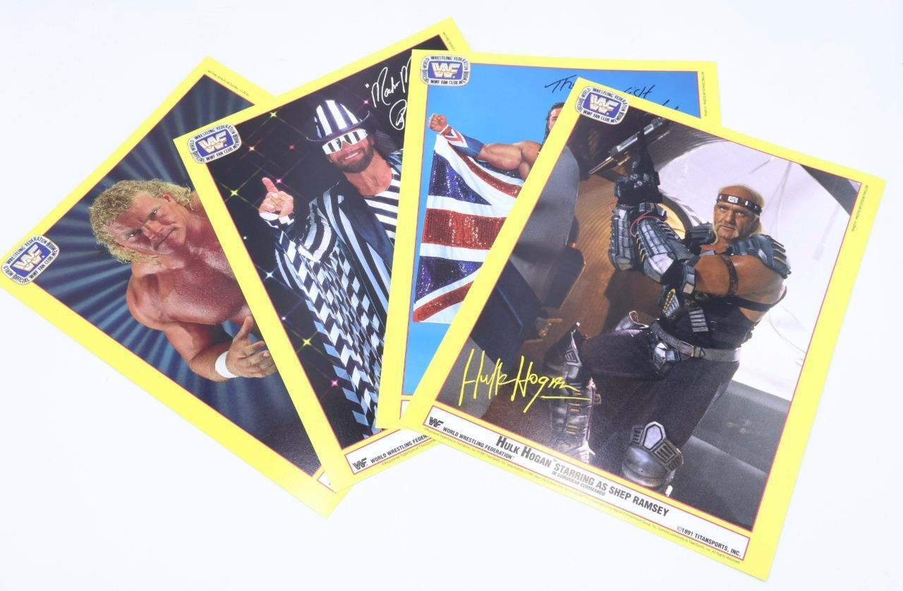 WWF Super Stars Promo 4 Color Photos 1991 Fan Club Member Hulk Hogan ...