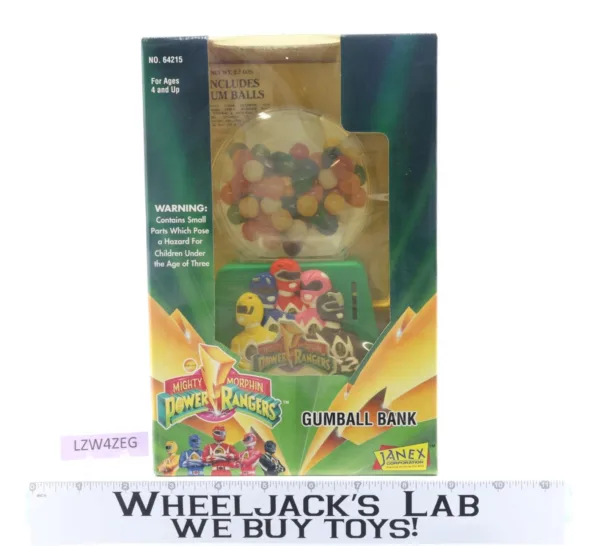 Gumball Bank Mighty Morphin Power Rangers 1994 Janex Corp NEW SEALED ...