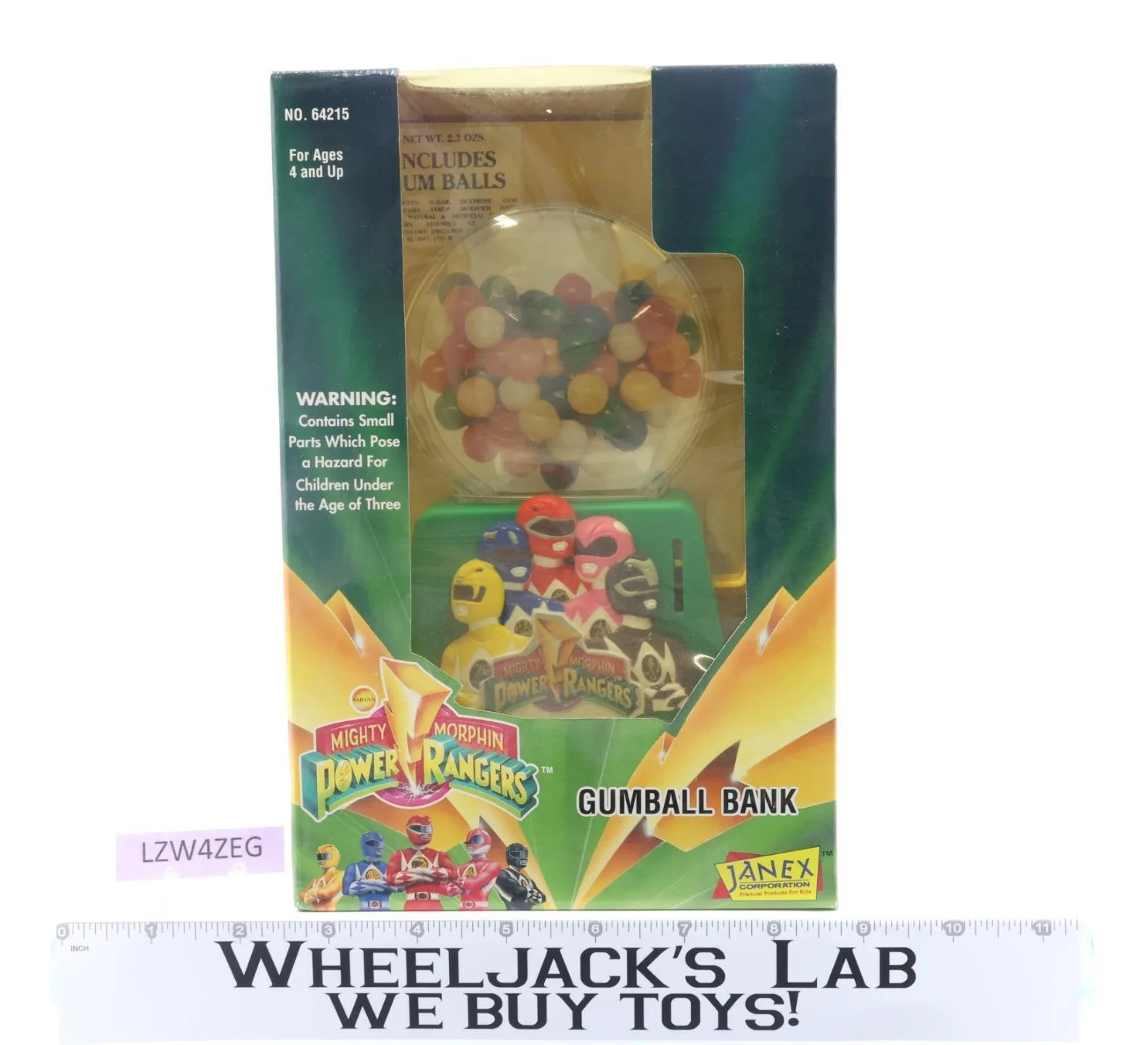 Gumball Bank Mighty Morphin Power Rangers 1994 Janex Corp NEW SEALED ...