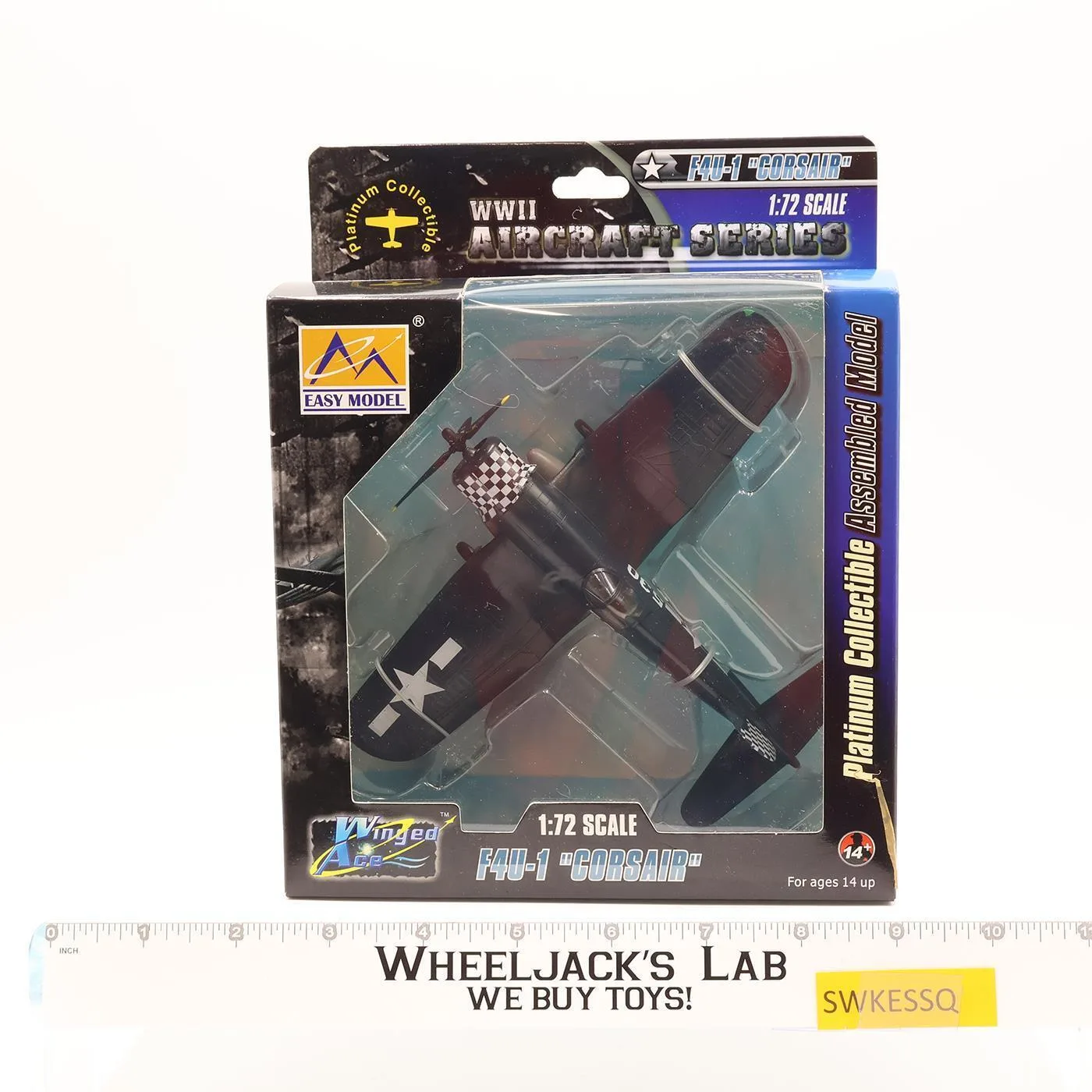 F4U-1 Corsair WWII Aircraft Series Winged Ace 1:72 Scale 2009 Easy ...