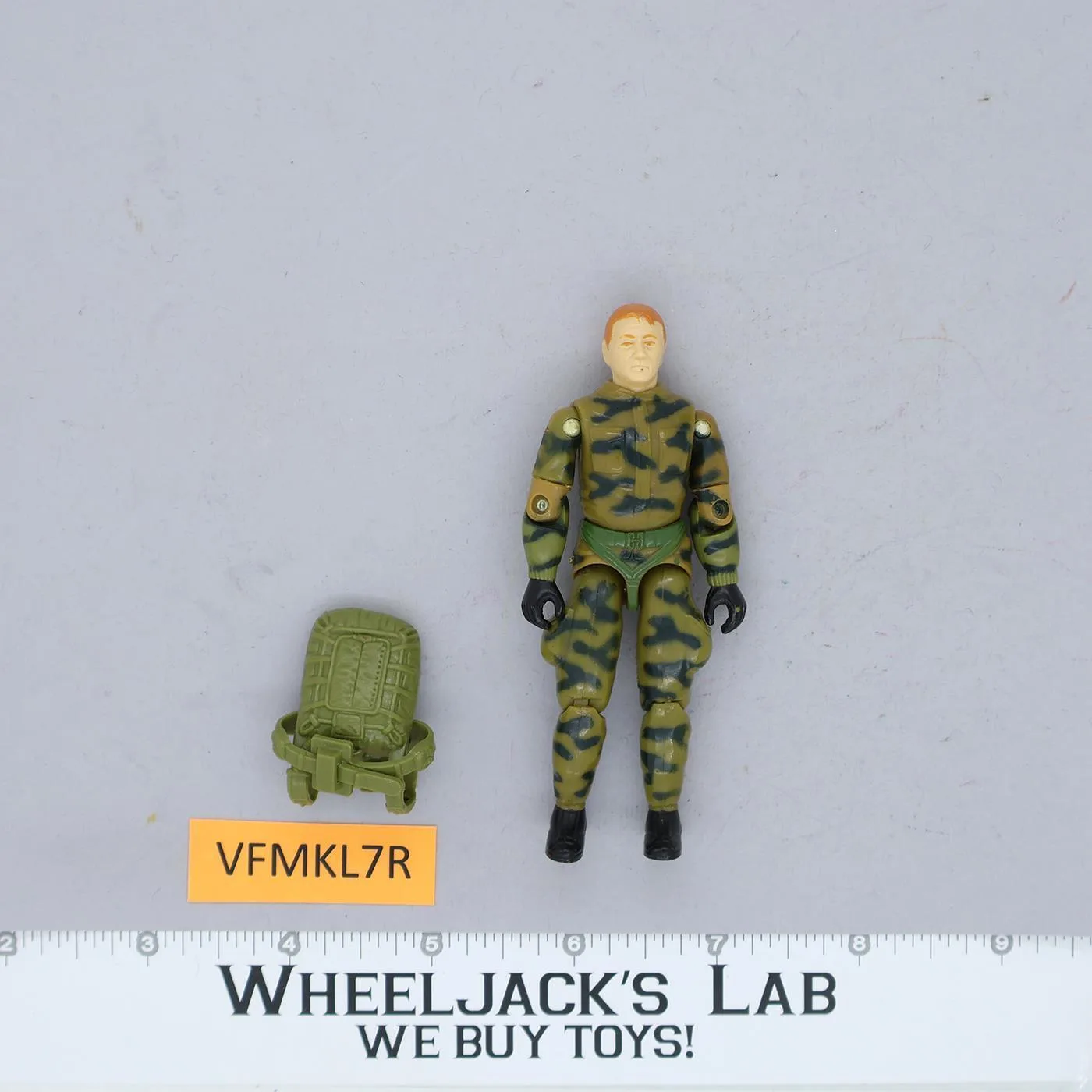 Rip Cord V1 G.I. Joe 1984 Hasbro Vintage Action Figure - Wheeljack's Lab
