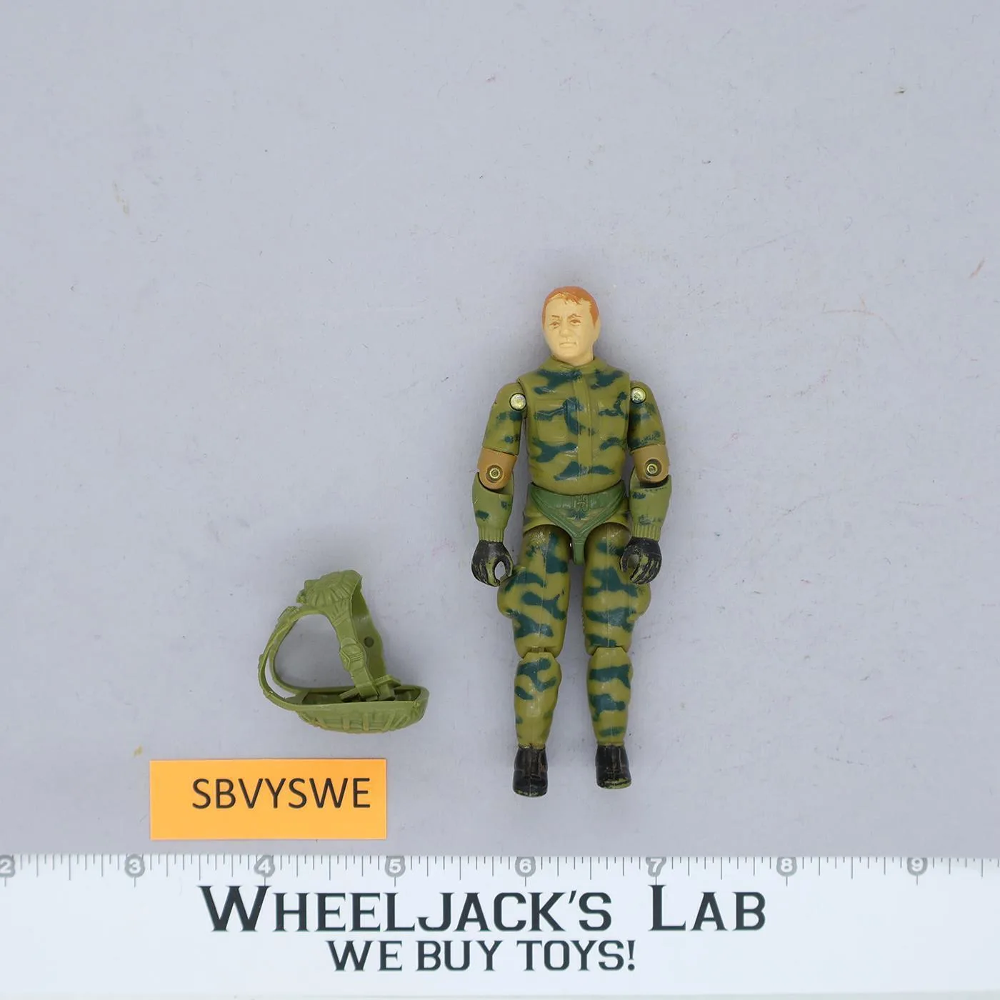 Rip Cord V1 G.I. Joe 1984 Hasbro Vintage Action Figure - Wheeljack's Lab