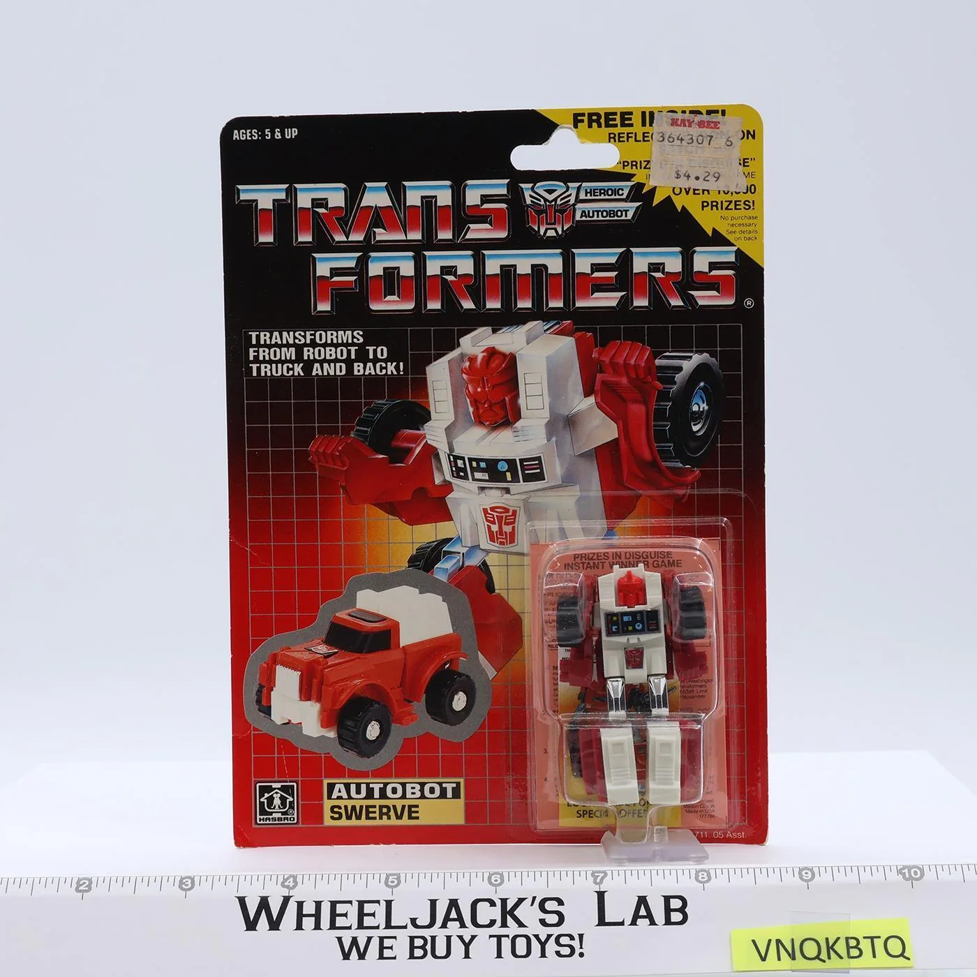 Swerve G1 Transformers Hasbro 1985 Vintage Action Figure MOSC NEW ...