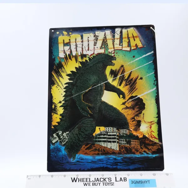 Godzilla King of the Monsters Embossed Metal Wall Decor 13 x 10 Tin ...