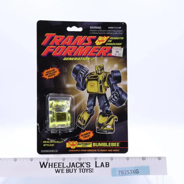 G2 Bumblebee METALLIC GOLD W/CARD & BUBBLE Complete 1993 Hasbro ...