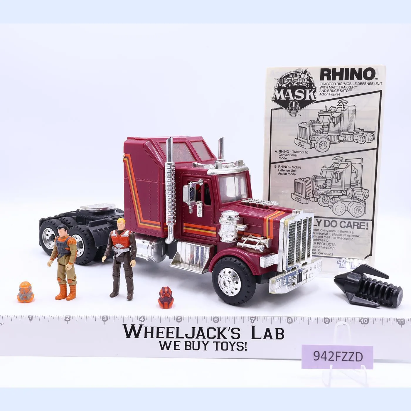 Rhino 100% Complete M.A.S.K. MASK 1985 Kenner Vintage Action Figure ...