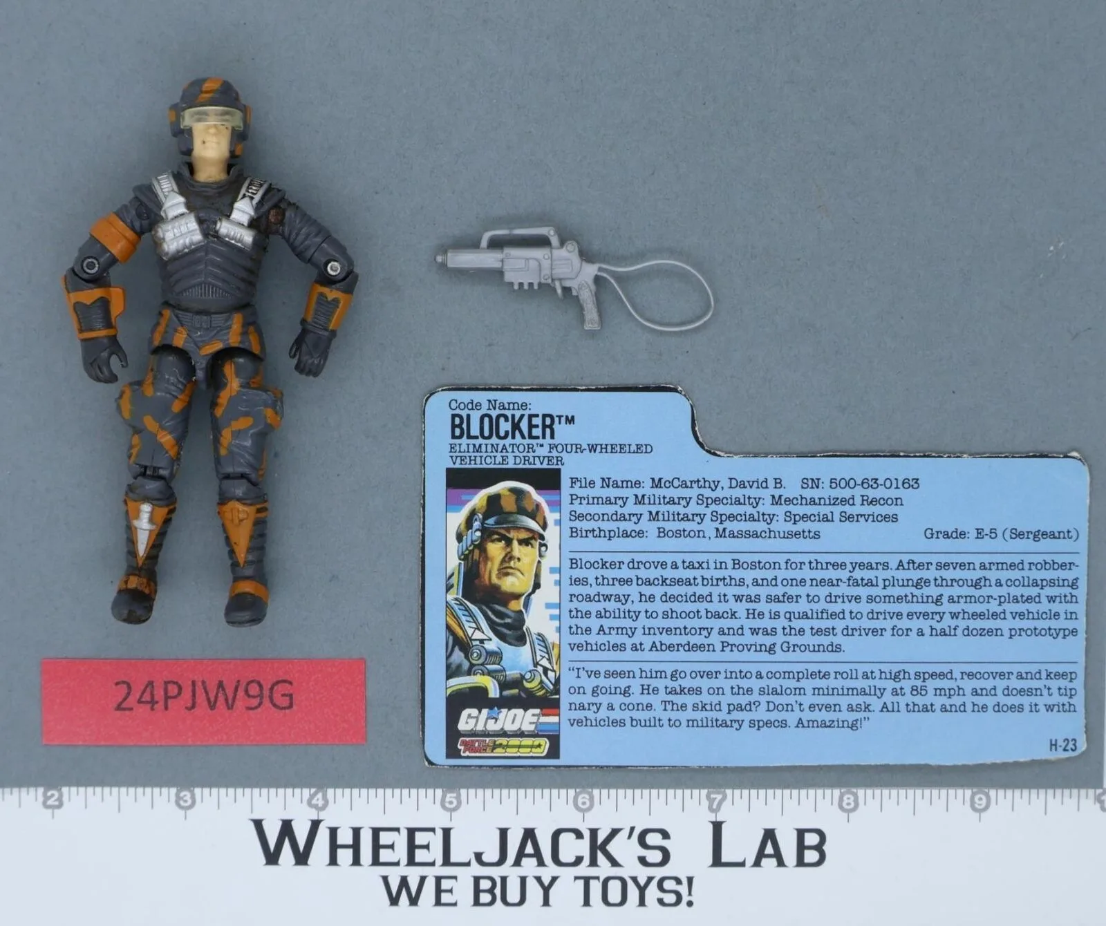 Blocker V1 100% Complete G.I. Joe 1987 Hasbro Vintage Action Figure ...