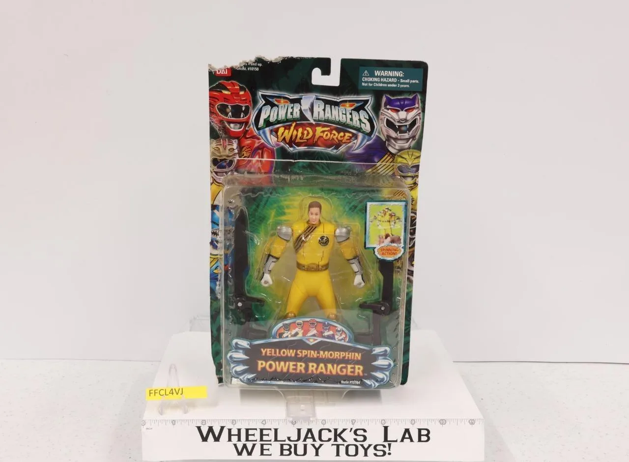 Yellow Spin-Morphin Ranger 100% Complete Power Rangers Wild Force 2002 ...