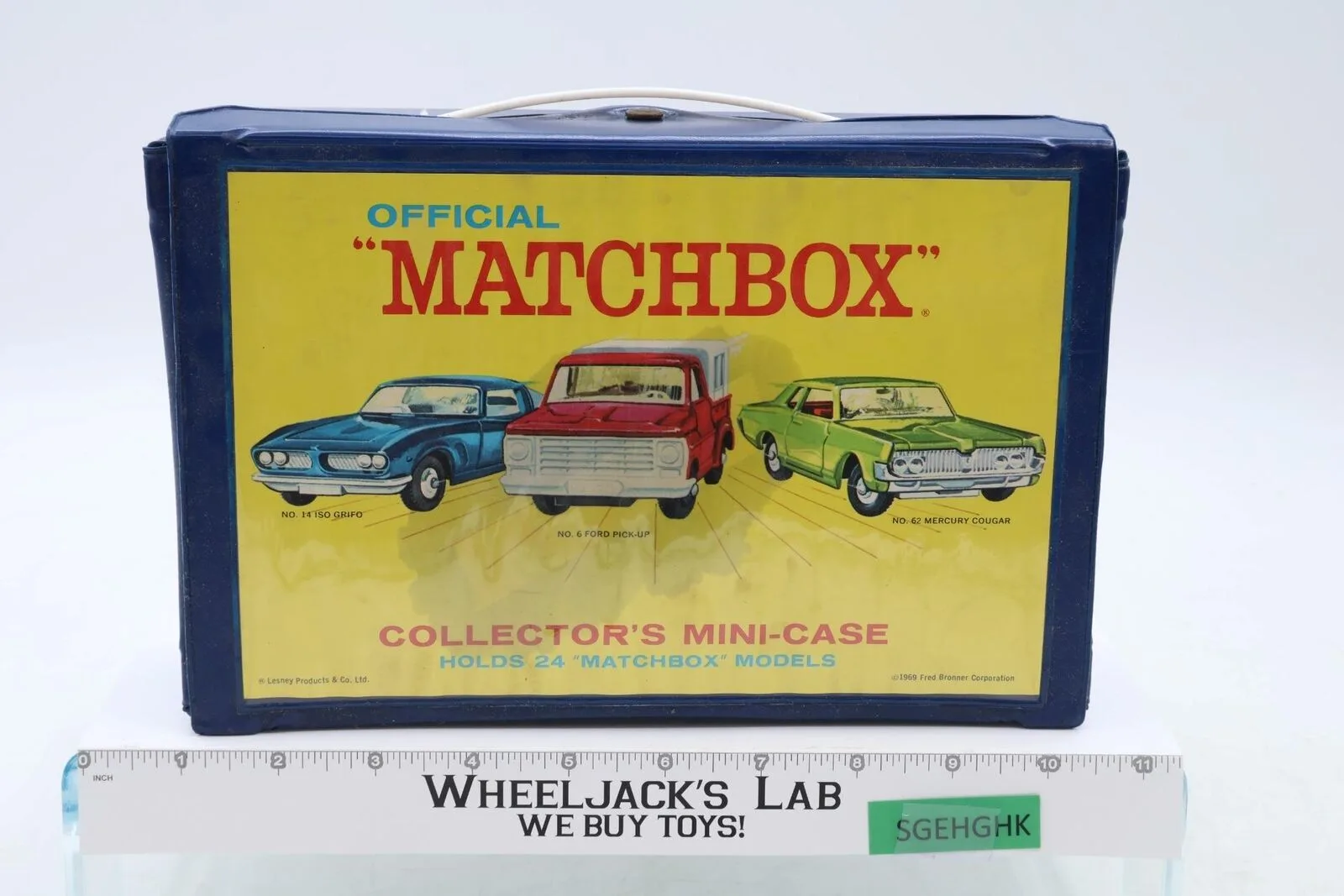 Official Collectors' Carrying Case W/Trays Holds 24 Cars Matchbox 1969 ...