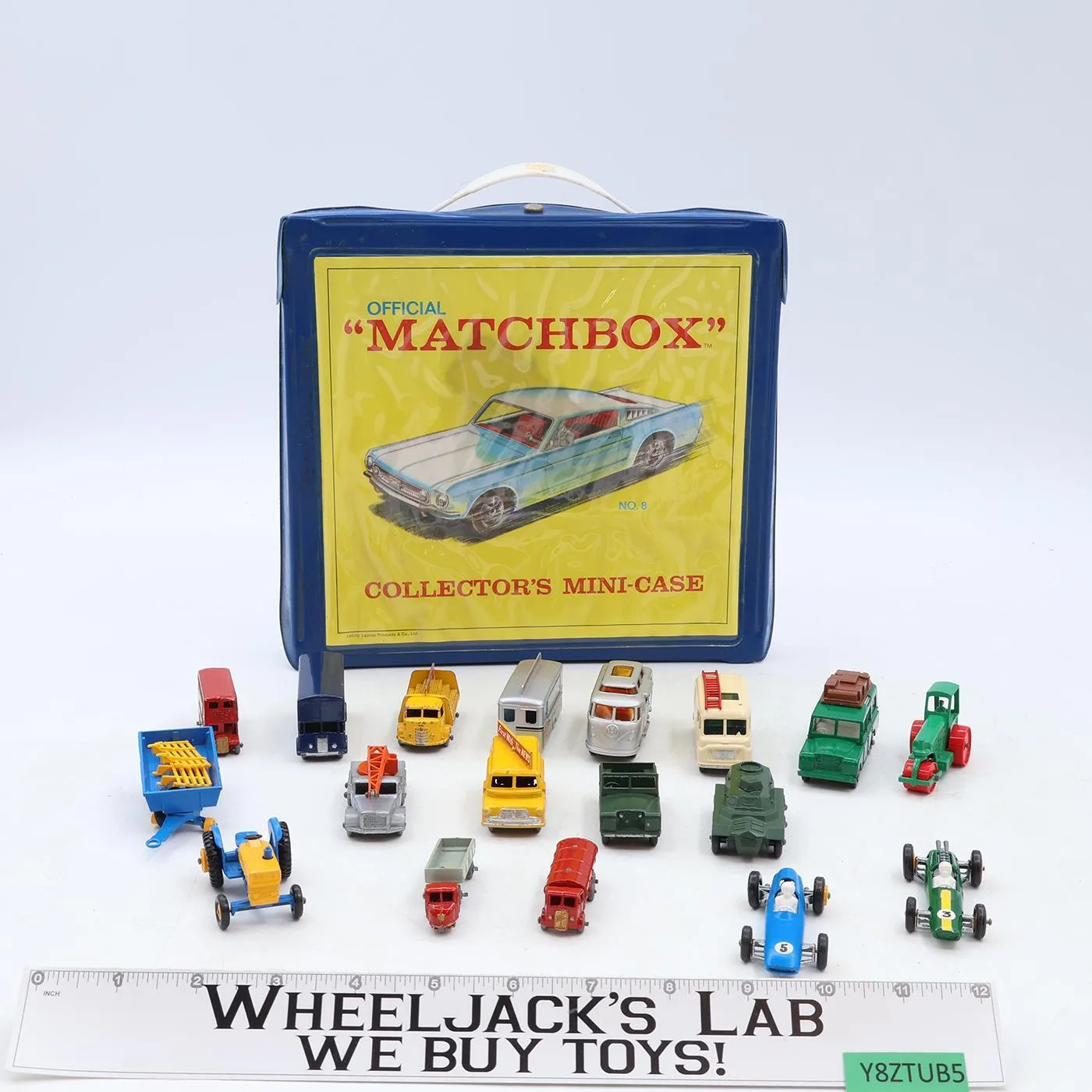 Matchbox Carry Case W/ 18 Cars 1978 Lesney Collector Mini Storage Case ...
