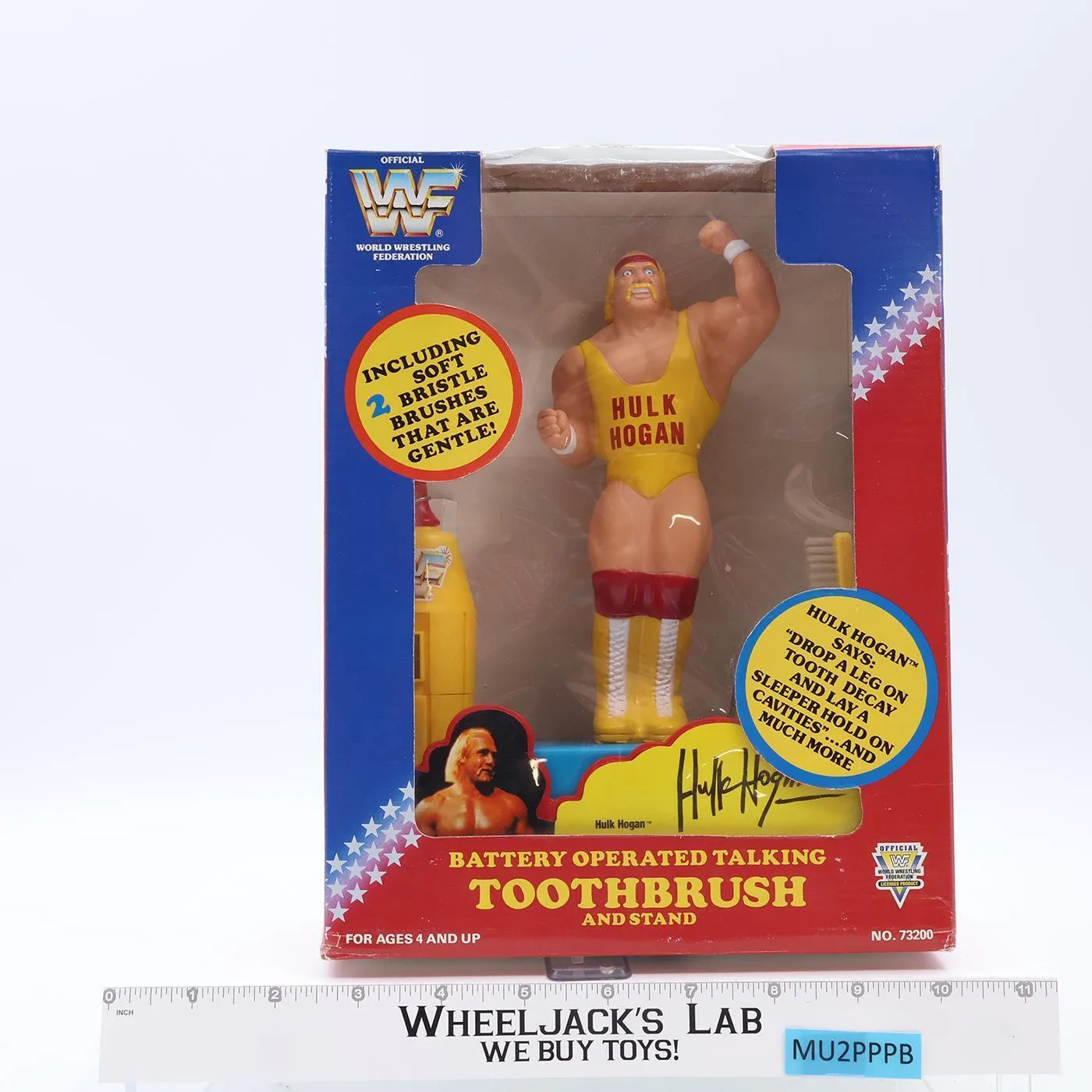 Hulk Hogan Battery Operated Talking Toothbrush WWF Wrestling Janex NEW ...