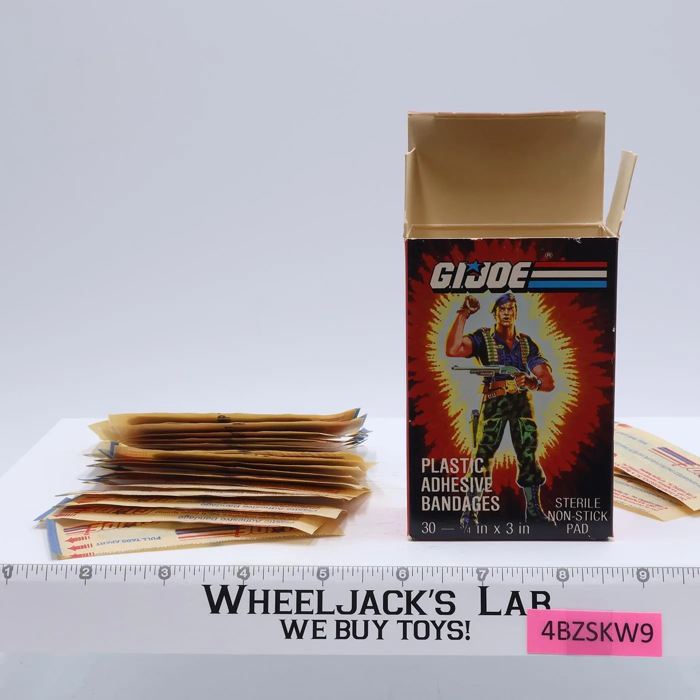 GI Joe Plastic Adhesive Bandages Box of 30 Hasbro 1986 Band-Aid ...