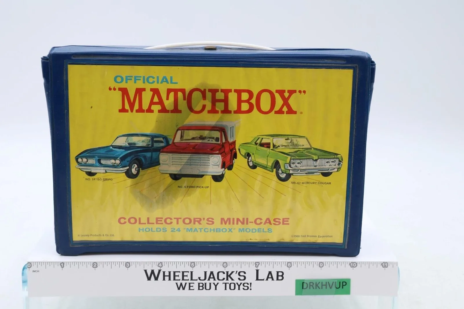 Official Collectors' Carrying Case W/Trays Holds 24 Cars Matchbox 1969 ...