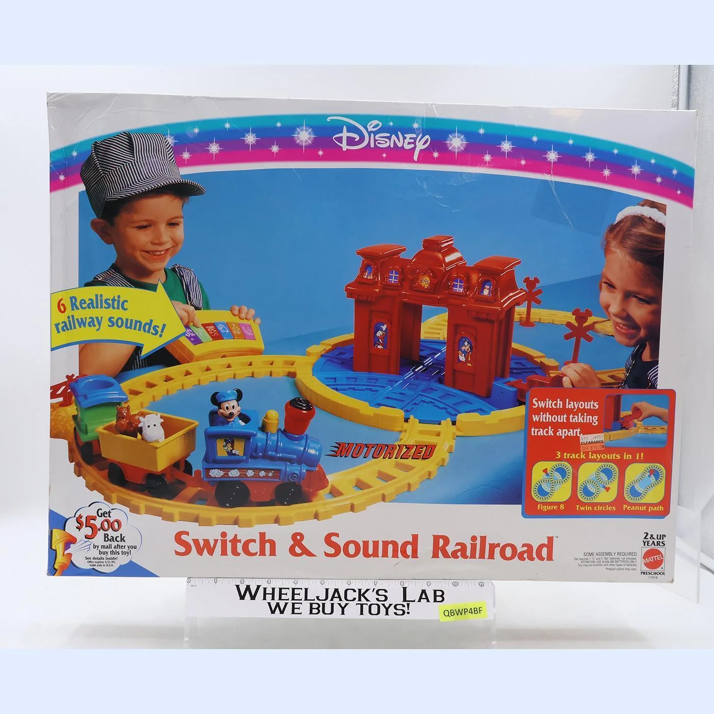 Disney Switch & Sound Railroad #11919 Preschool Mattel 1994 NEW MISB SEALED - Wheeljack's Lab