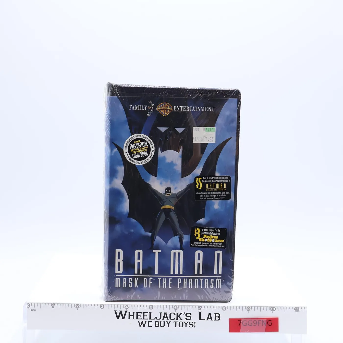 Batman: Mask of the Phantasm VHS w/ Comic 1993 Mark Hamill Warner Bros ...