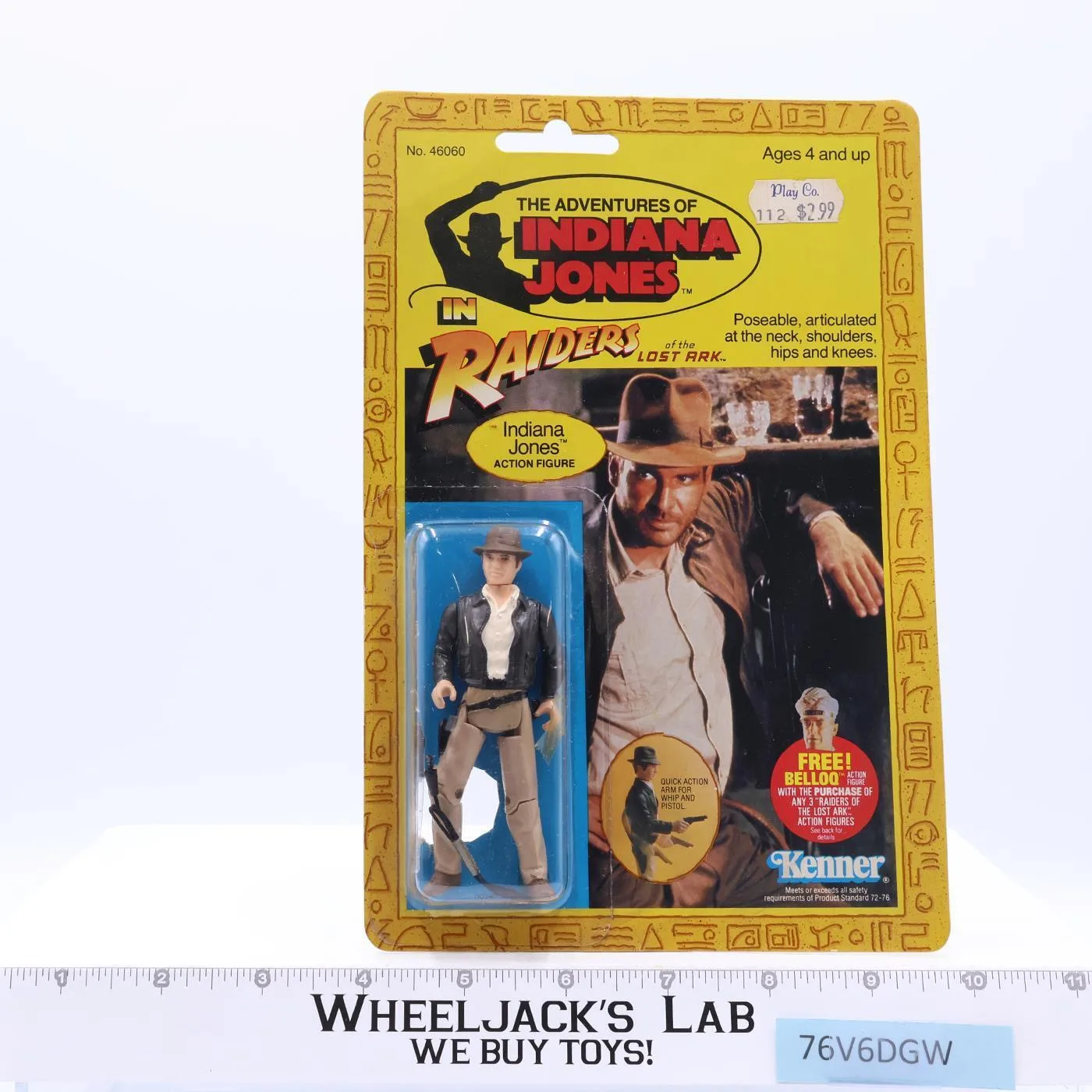 Indy from Indiana Jones ROTLA 1982 Kenner Action Figure NEW MOSC SEALED ...