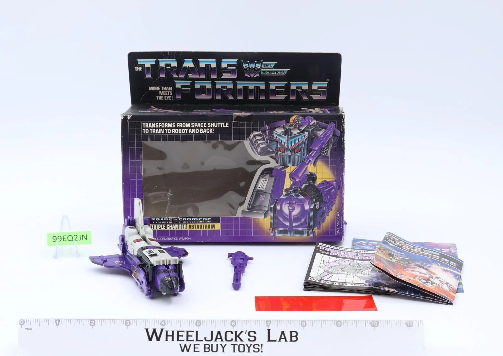 Astrotrain w/Box 100% Complete 1985 Vintage Hasbro G1 Transformers ...