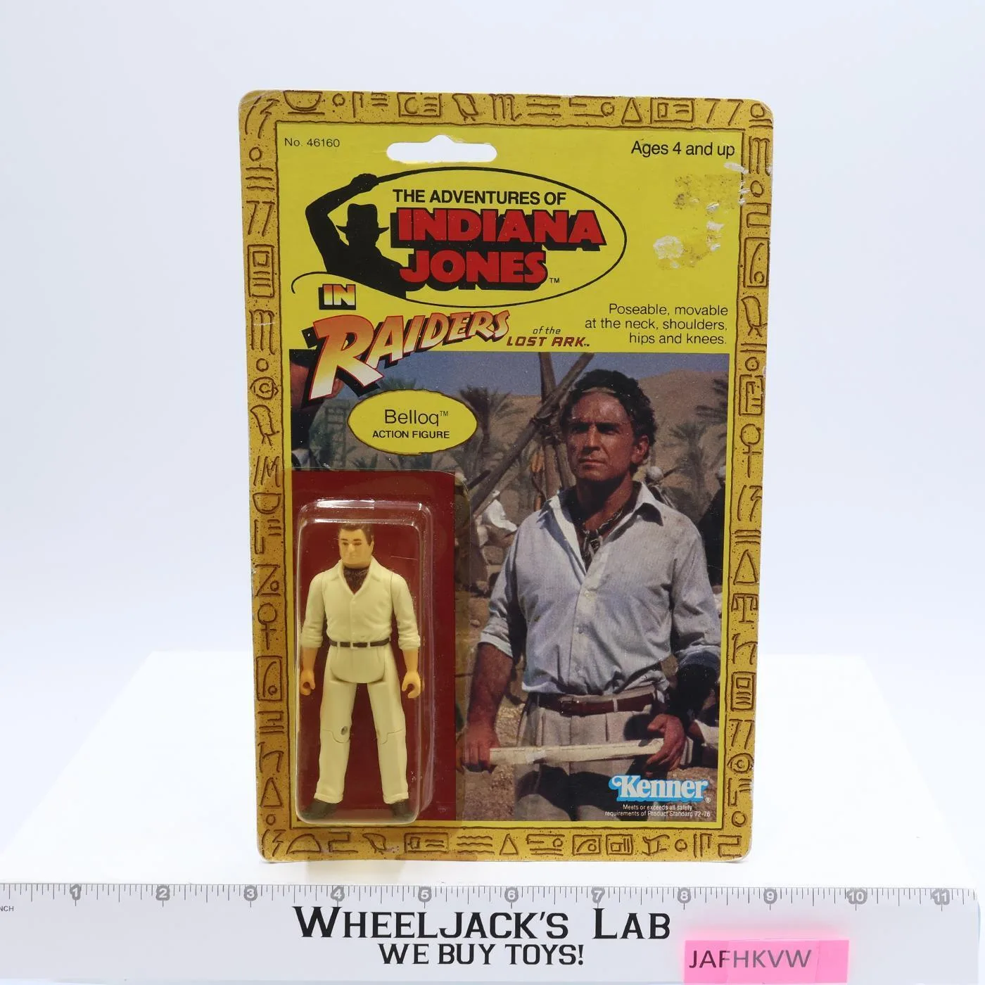 Belloq Indiana Jones ROTLA 1982 Kenner Action Figure NEW SEALED ...
